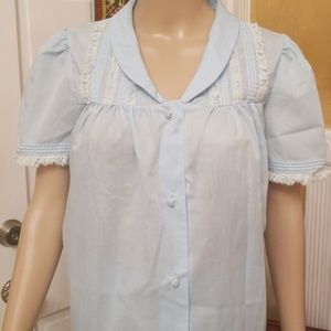 Vintage | Intimates & Sleepwear | Vintage 4s Mary Jane Baby Blue Pajama ...